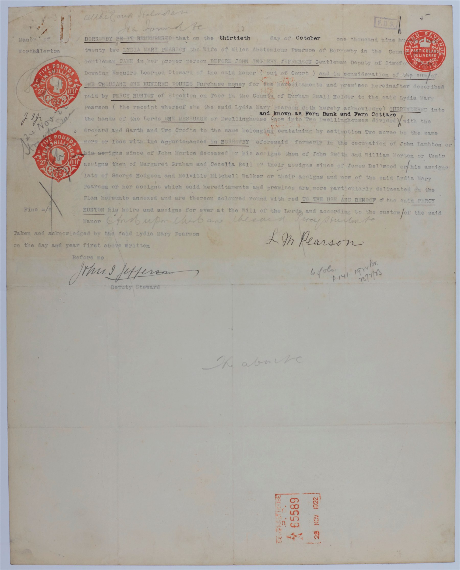 Introduction to historic property deeds – North Yorkshire Archives Blog