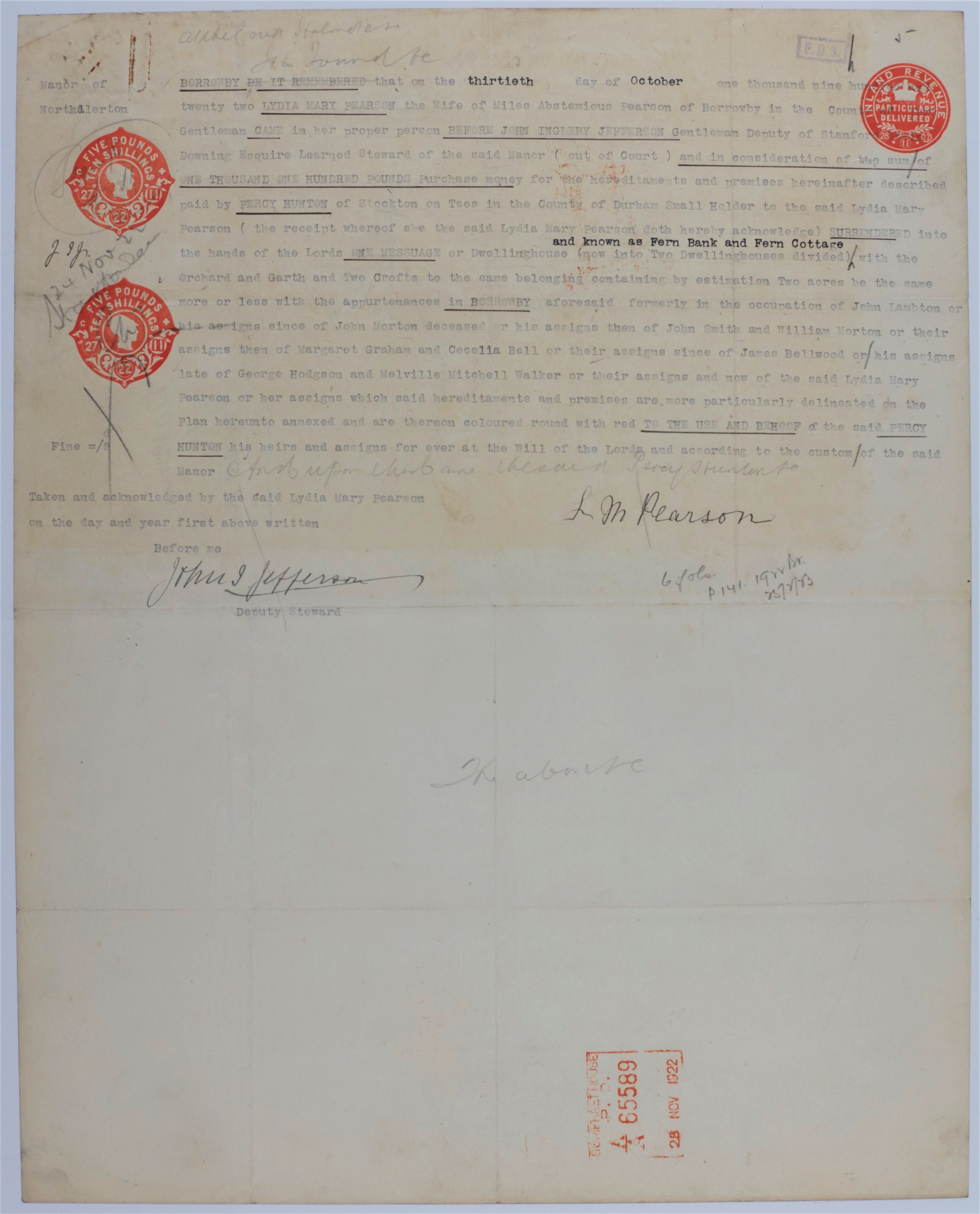 Introduction to historic property deeds – North Yorkshire Archives Blog