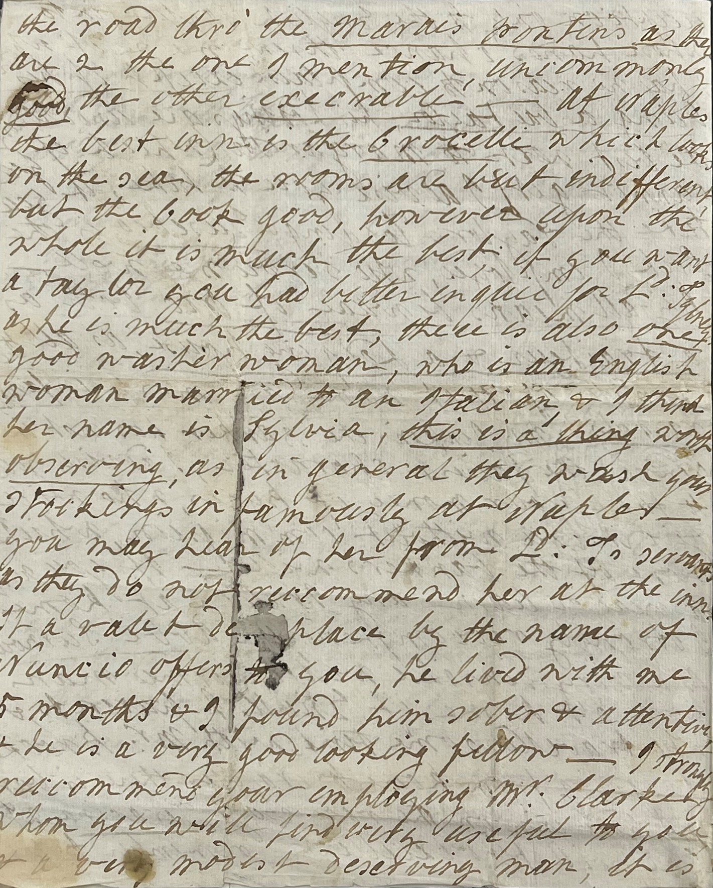 Advice for travellers to Italy in the late-18th century – North ...