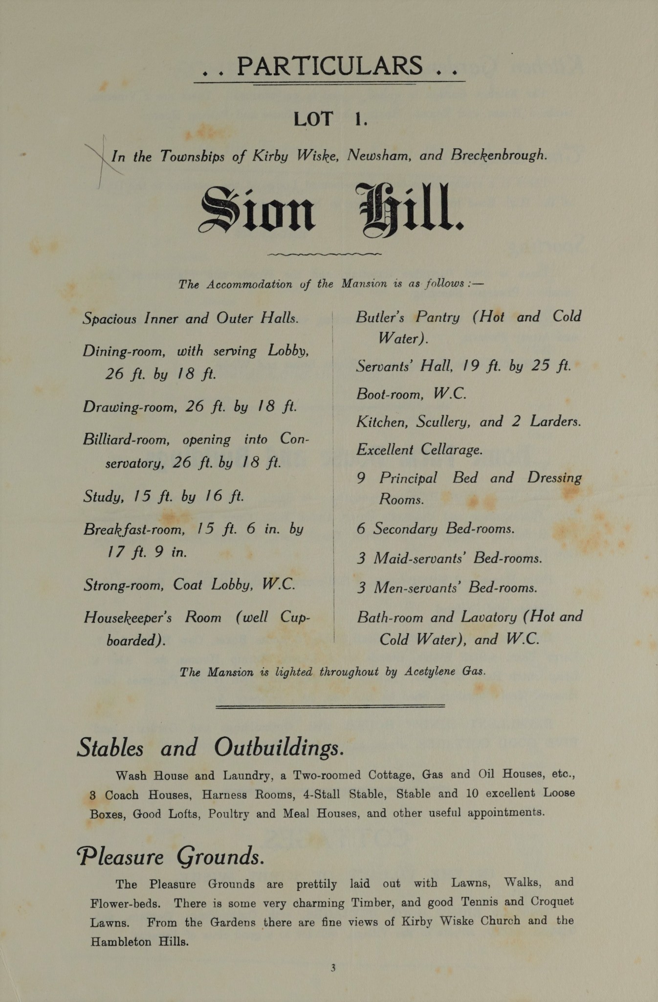The building of Sion Hill, North Yorkshire: a late-Edwardian country ...