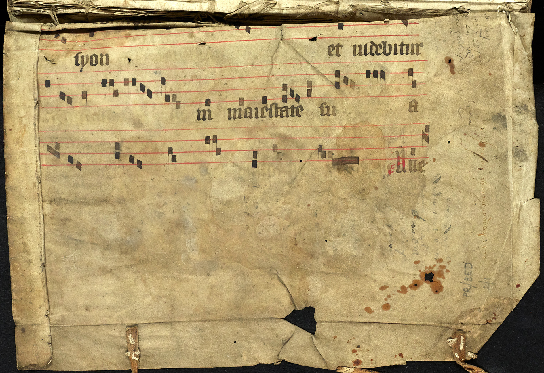 Medieval music: examples of manuscript fragments from our collections ...