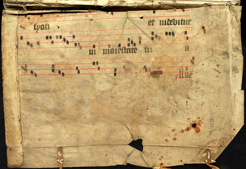 Medieval music: examples of manuscript fragments from our collections ...