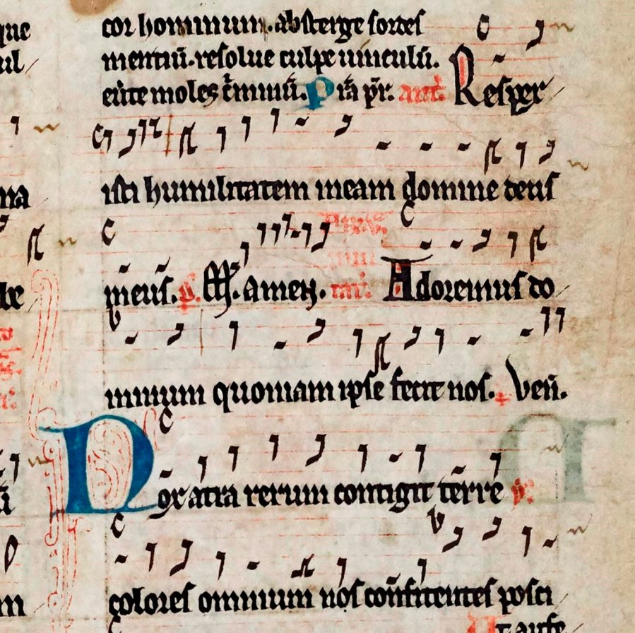 Medieval music: examples of manuscript fragments from our collections ...