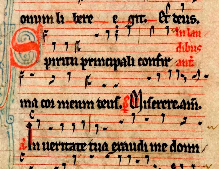 Medieval music: examples of manuscript fragments from our collections ...