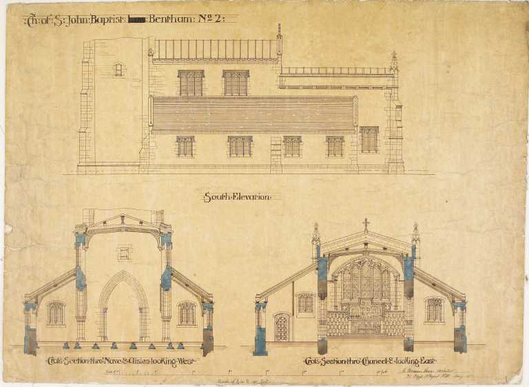 Architects’ drawings, church restoration and rebuilding – North ...