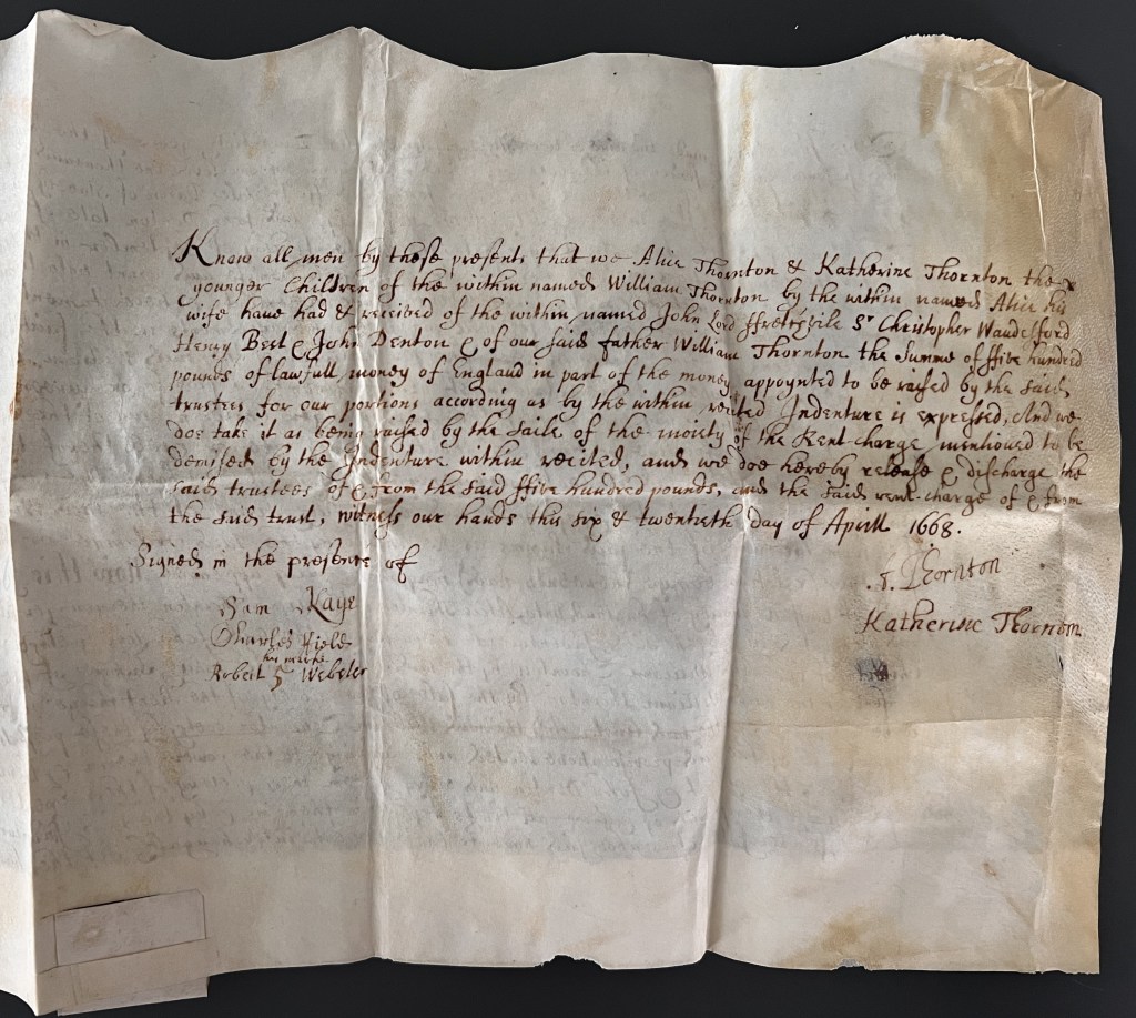 The life and times of Alice Thornton: an archive exploration – North ...